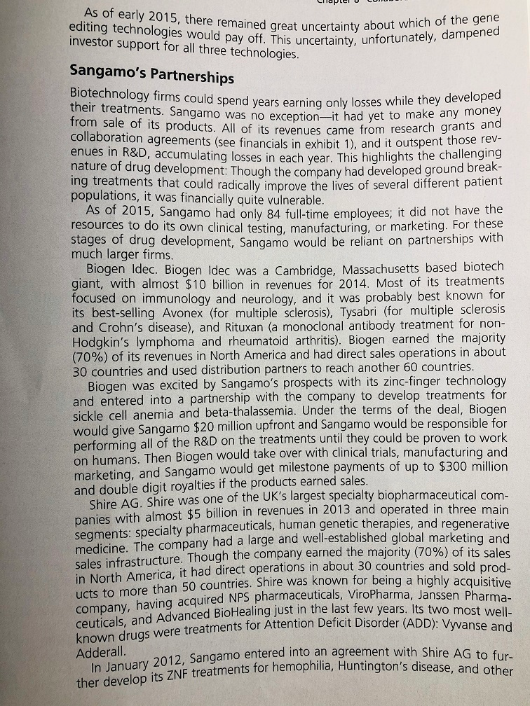 Solved Collaboration Strategies Ending HIV? Sangamo | Chegg.com