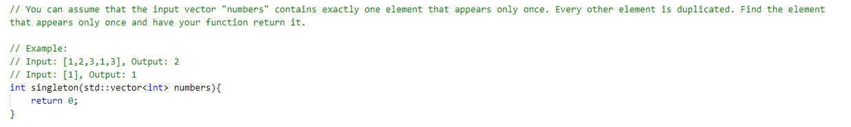 Solved // You can assume that the input vector "numbers" | Chegg.com