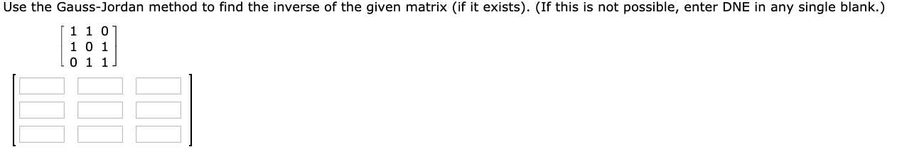 Solved Use the Gauss-Jordan method to find the inverse of | Chegg.com