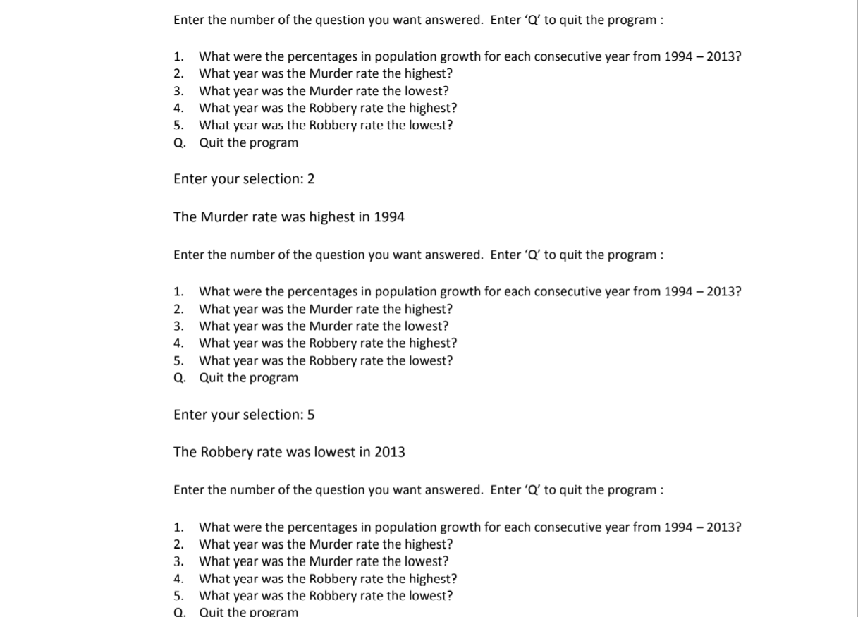 Solved Hello can you Please use repl.it as the online | Chegg.com