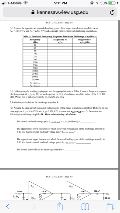 Solved ..il T-Mobile令 5:11 PM kennesaw.view.usg.edu ECET | Chegg.com