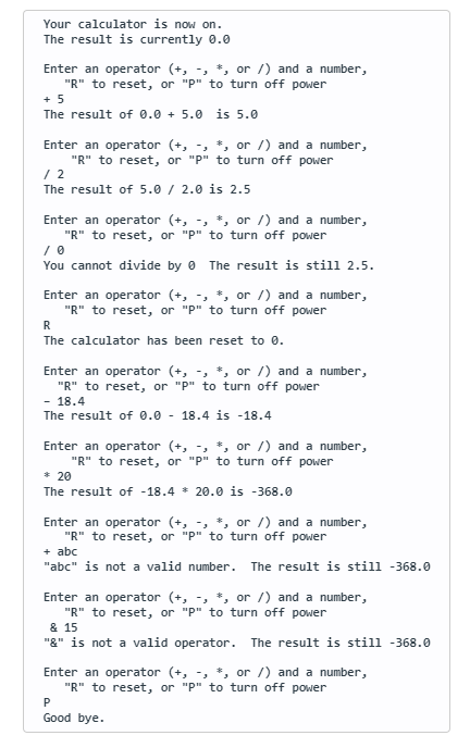 Solved In this project, you will write a simple calculator | Chegg.com