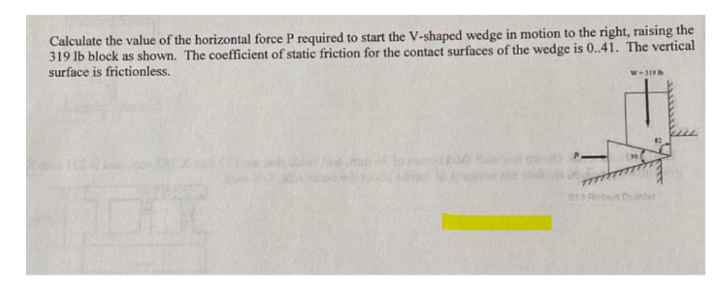 Solved Calculate the value of the horizontal force P | Chegg.com