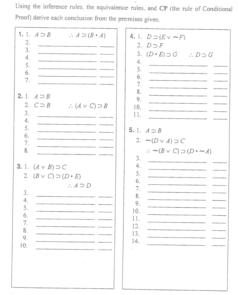 Solved Using the inference rules, the equivalence rules, and | Chegg.com