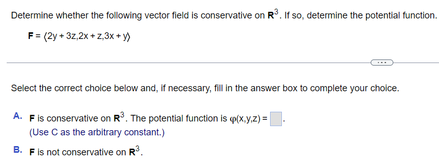 Solved Determine whether the following vector field is | Chegg.com