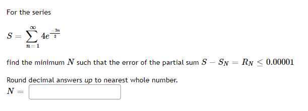 Solved Consider the series 4n3 4n5 + 2 n=1 Based on the | Chegg.com