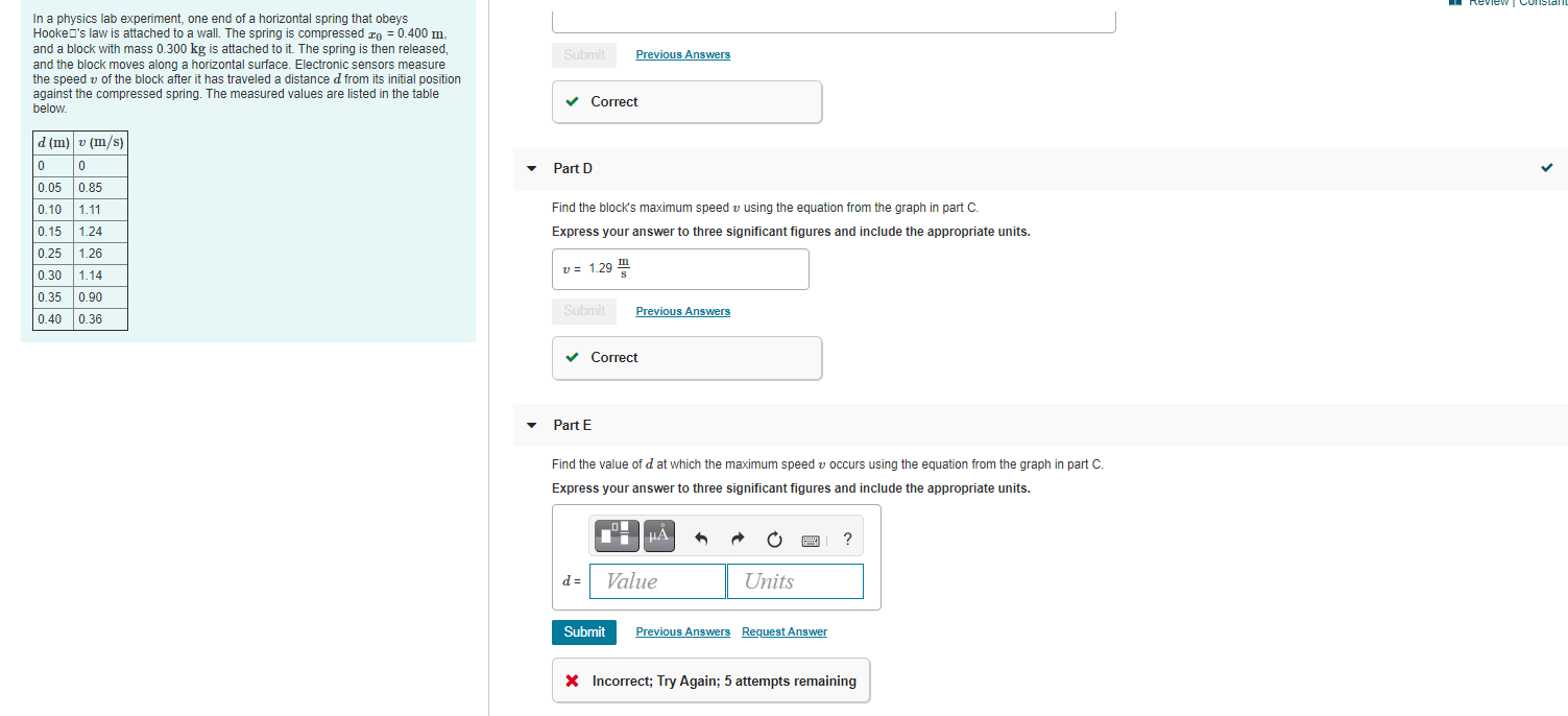 Solved In a physics lab experiment, one end of a horizontal | Chegg.com