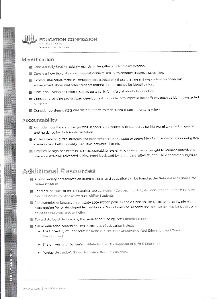 Policy Analysis Memo Write a memorandum to the | Chegg.com
