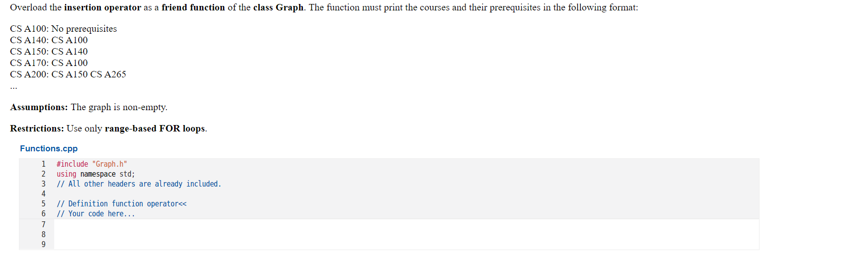 Solved Instructions The class Graph creates a graph that | Chegg.com