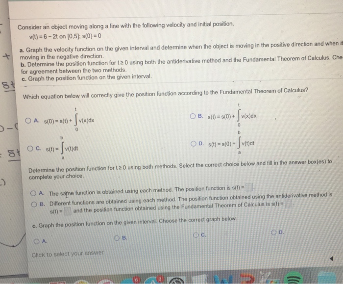 Solved Consider an object moving along a line with the | Chegg.com