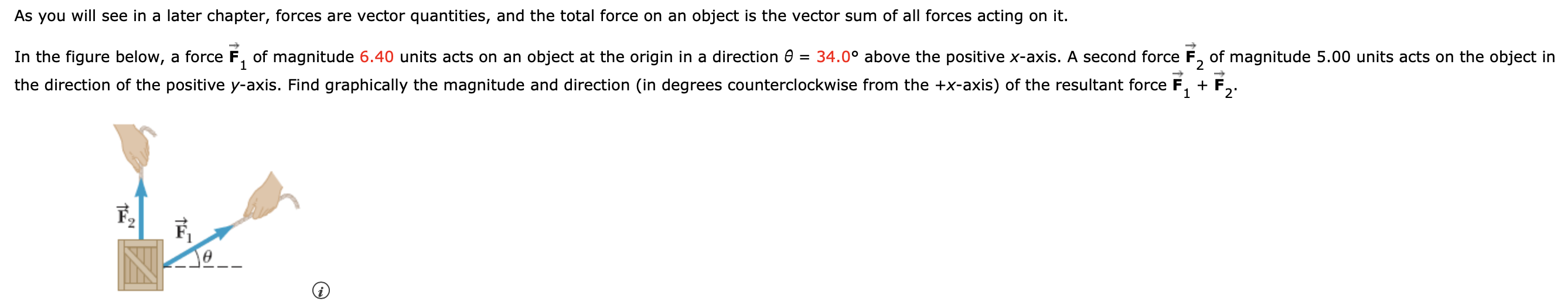 Solved As you will see in a later chapter, forces are vector | Chegg.com