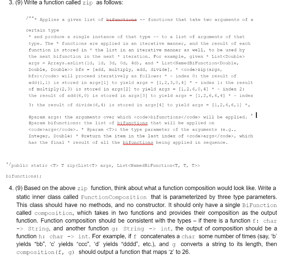 2 Functional Programming: Streams [20 points] return | Chegg.com