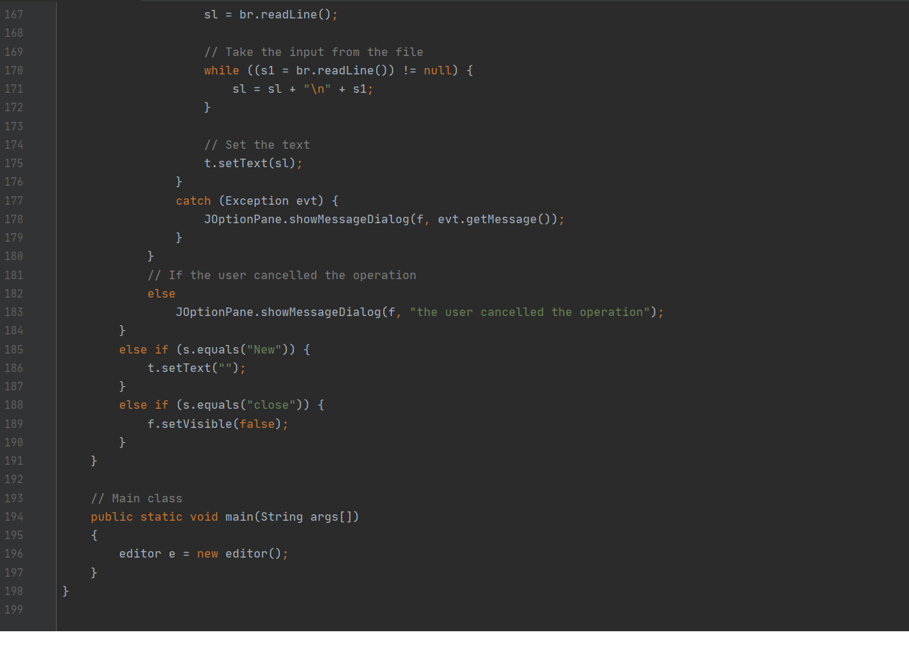 Solved Write a test code for the following texteditor | Chegg.com
