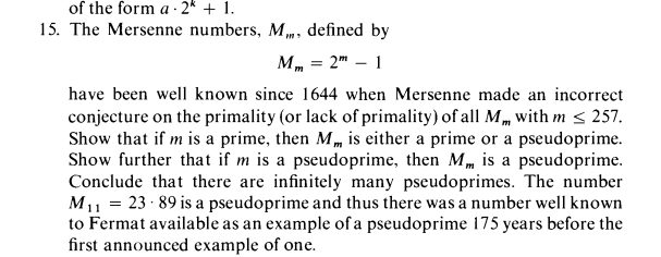 Solved show that if m is a prime, then Mm is either a prime | Chegg.com