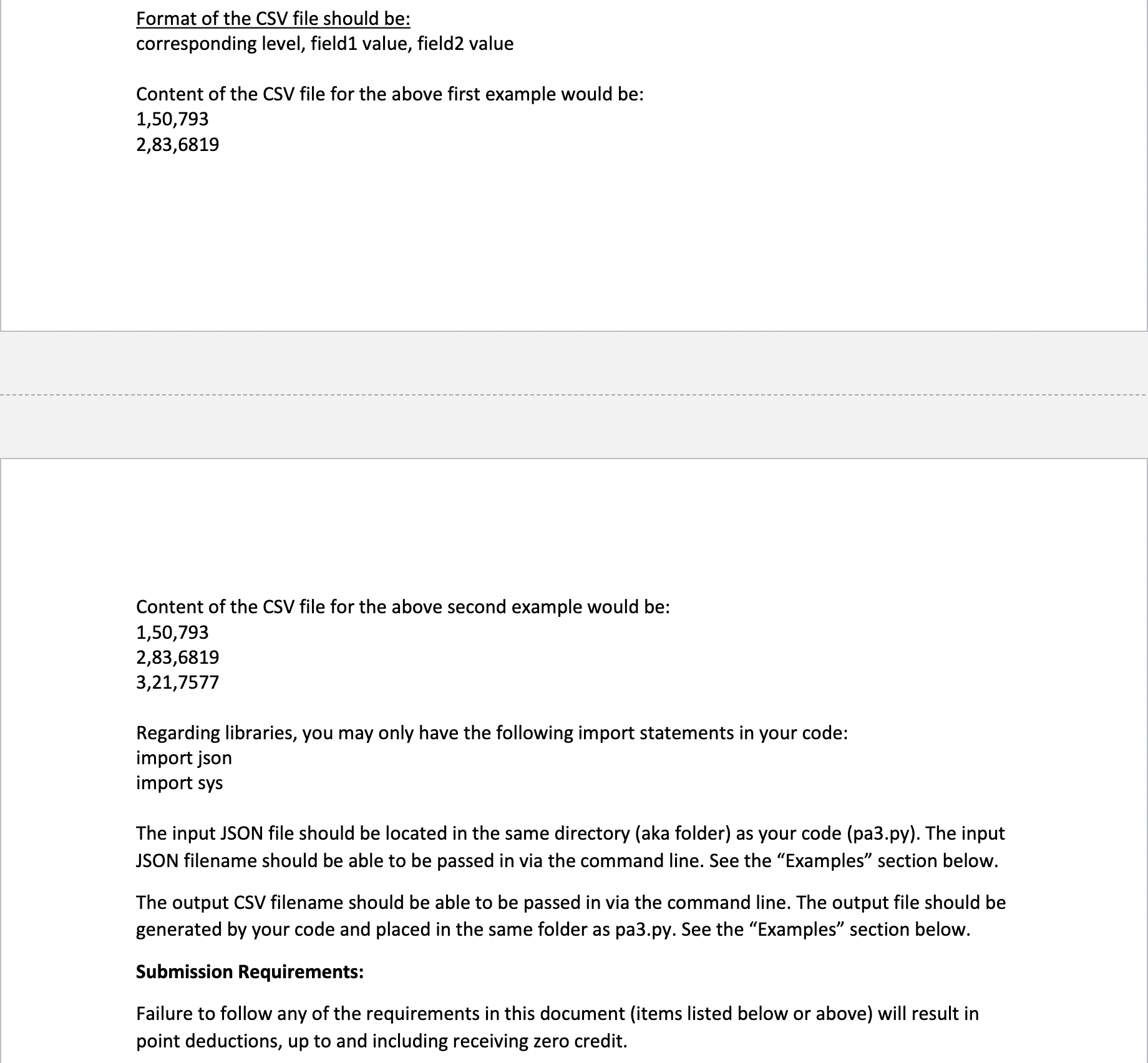 Solved Examples: The below are run from the command line. | Chegg.com