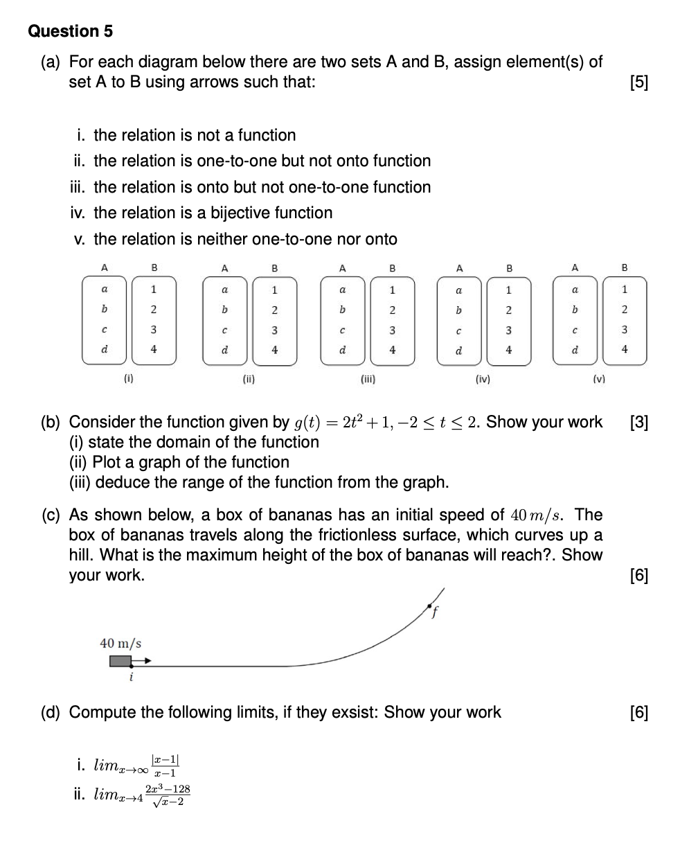 Solved Question 5 (a) For each diagram below there are two | Chegg.com