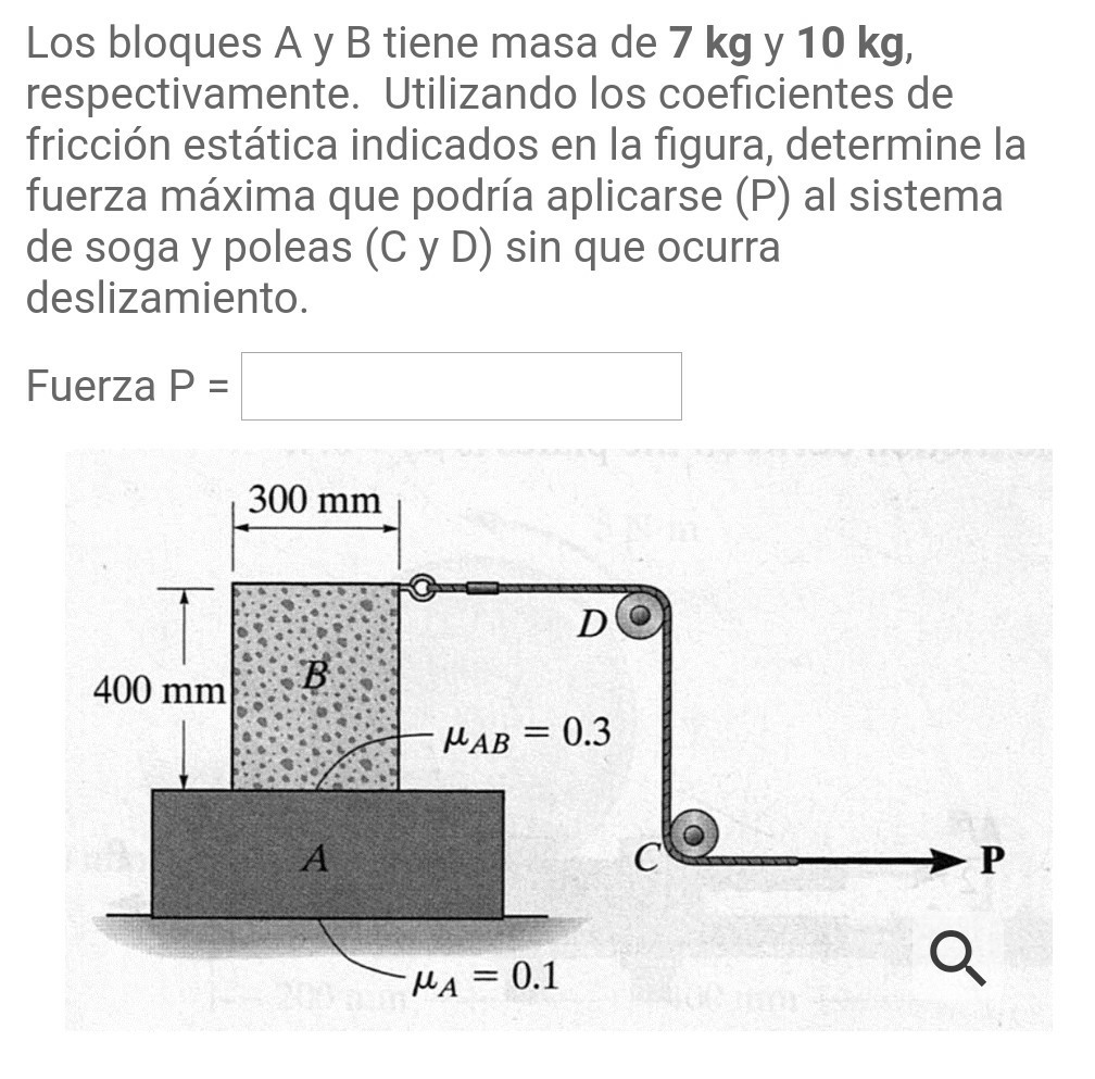 Solved Blocks A and B have a mass of 7 kg and 10 | Chegg.com