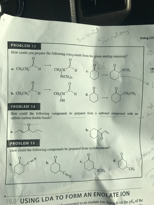 Solved How could you prepare the following compounds from | Chegg.com