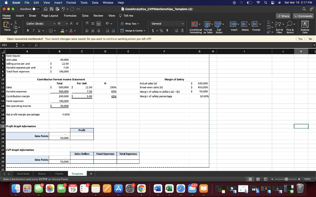 Solved 1. Using Charts: Prepare a CVP graph for Donaldson | Chegg.com