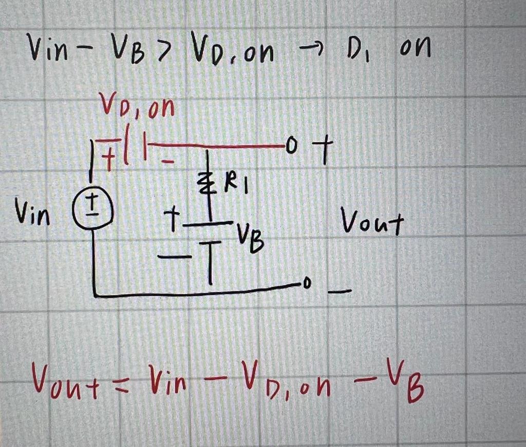 Solved I want to draw an input/output voltage characteristic | Chegg.com