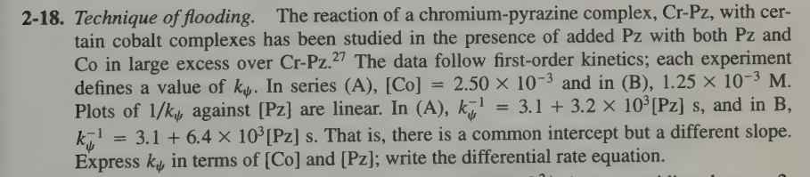 Solved Technique of flooding. The reaction of a | Chegg.com