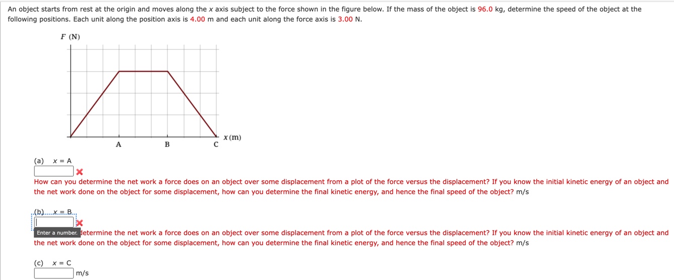 Solved llowing positions. Each unit along the position axis | Chegg.com