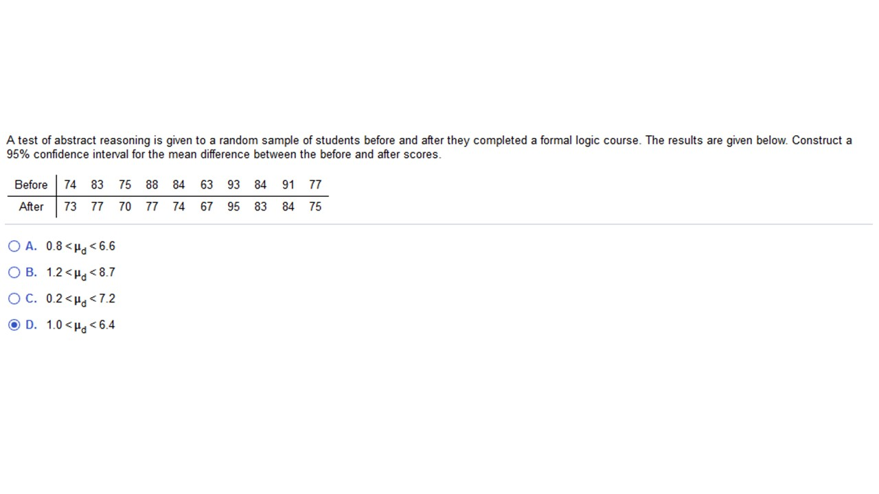 Solved A test of abstract reasoning is given to a random | Chegg.com