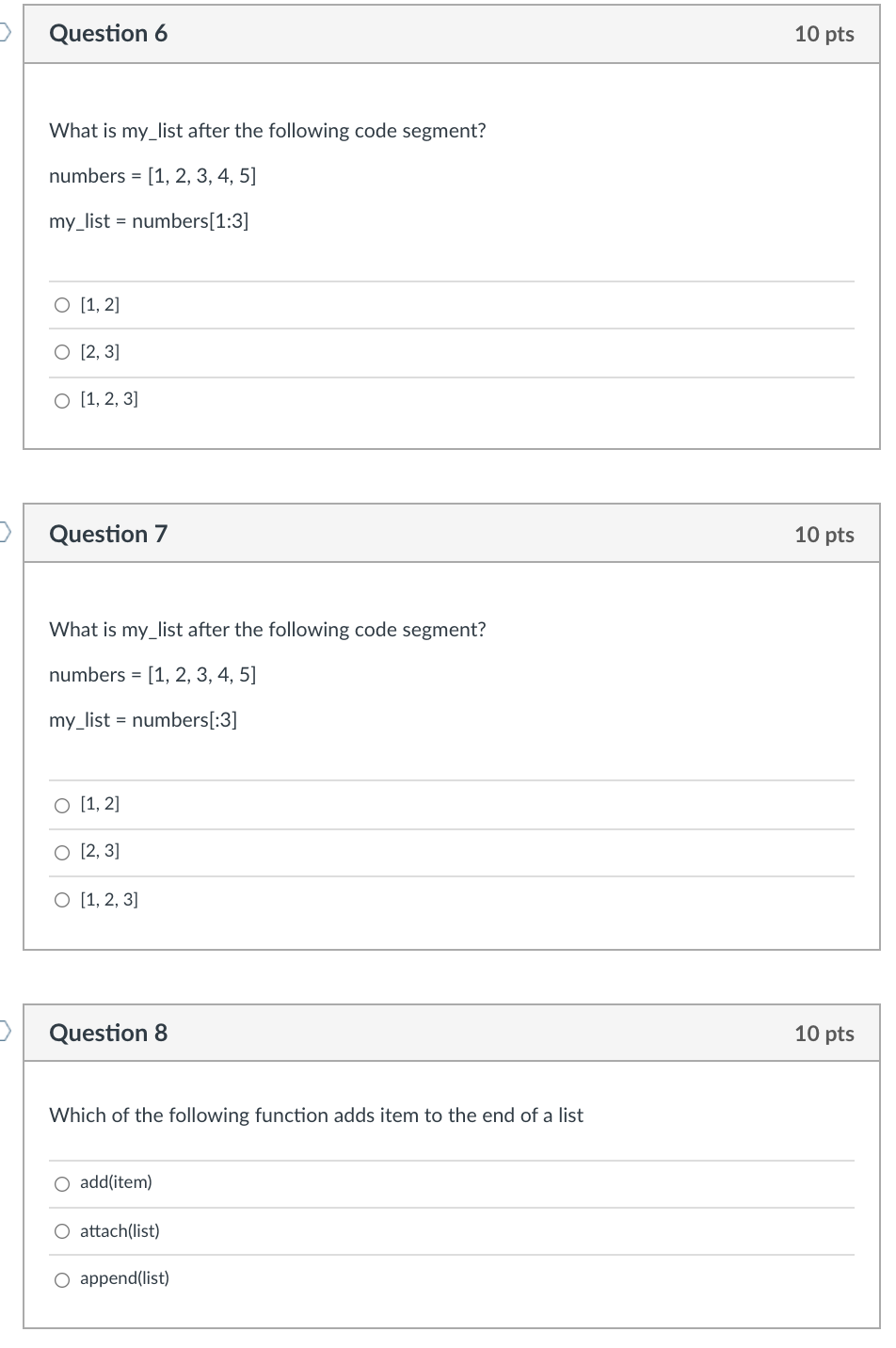 Solved Question 3 10 pts Which of the following is the | Chegg.com