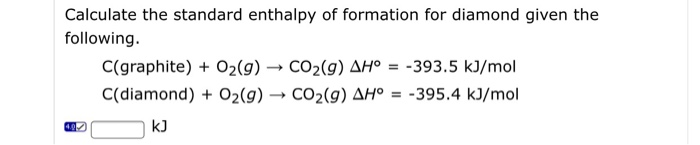 Solved Calculate the standard enthalpy of formation for | Chegg.com