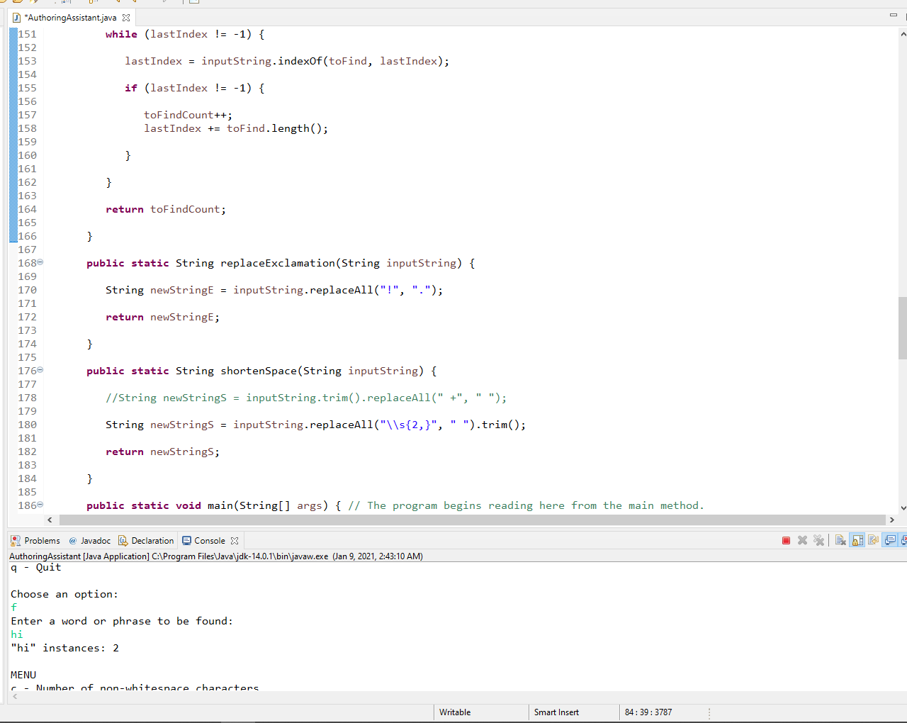 Solved ReplacementWords.java X TextAnalyzerAnd Modifier.java | Chegg.com