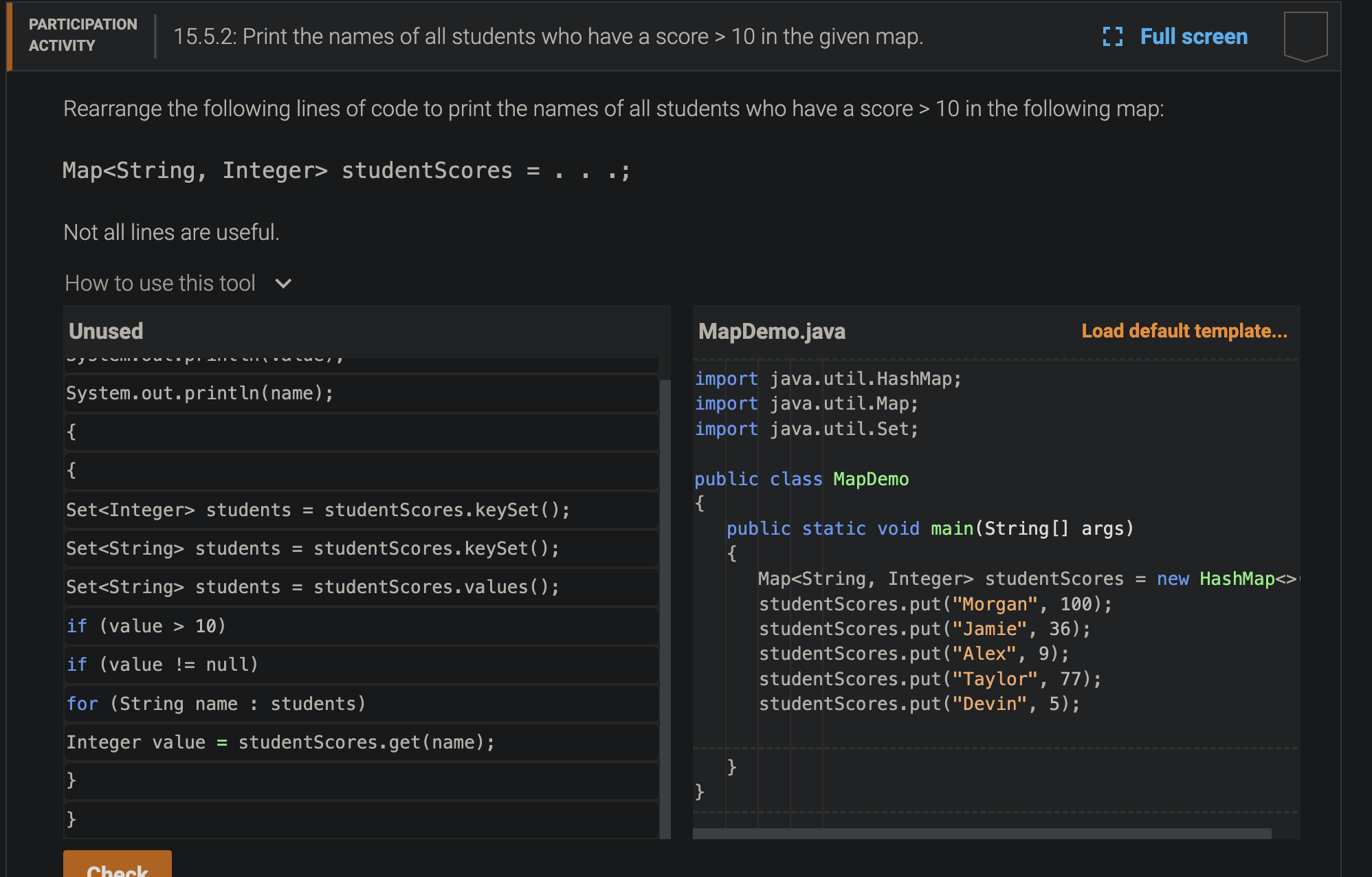 Solved 15.5.2: Print the names of all students who have a | Chegg.com