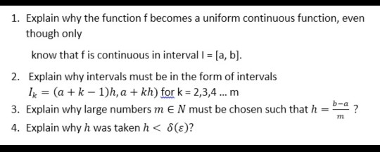 Solved 1. Explain why the function f becomes a uniform | Chegg.com