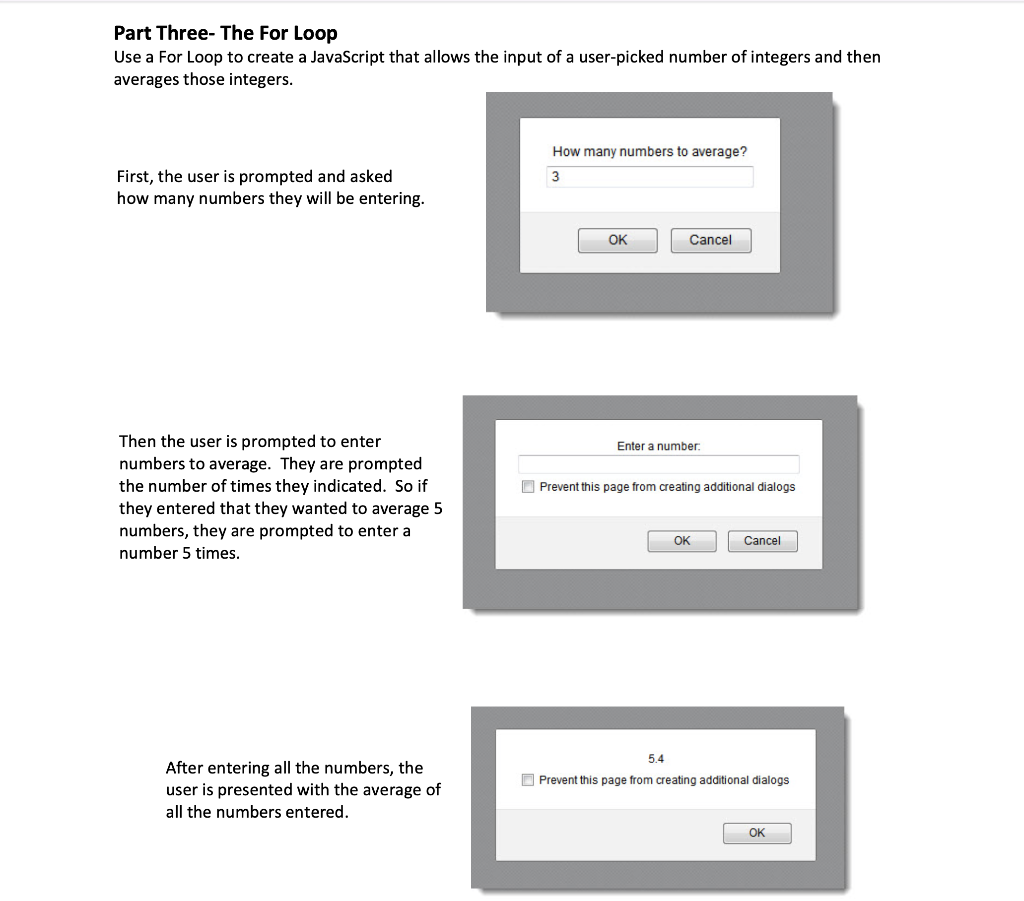 Solved Part One The While Loop Create A Javascript That 8273