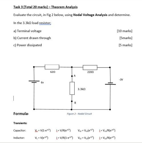 Solved Task 3 [Total 20 marks] - Theorem Analysis Evaluate | Chegg.com