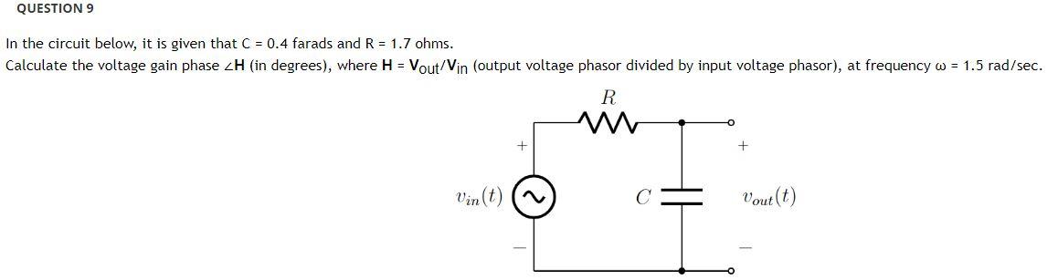 Solved In the circuit below, it is given that C=0.4 farads | Chegg.com