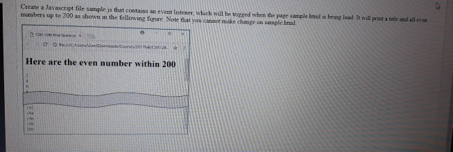 Solved Create a Javascript file samples that contains an | Chegg.com