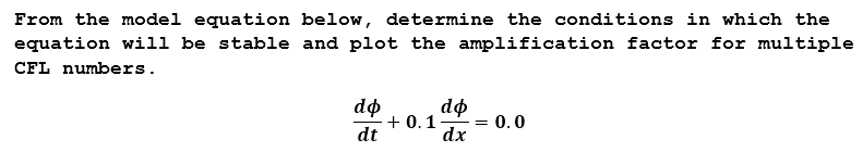From the model equation below, determine the | Chegg.com