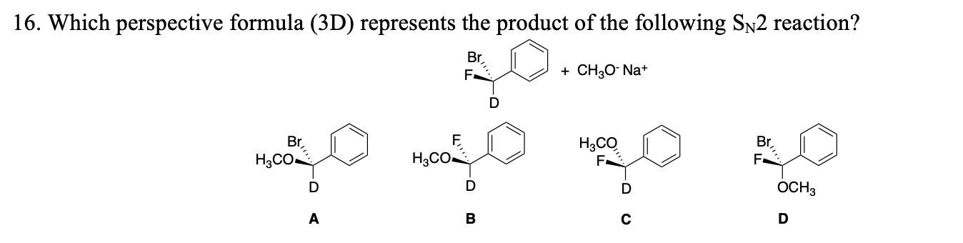 Solved 16. Which perspective formula (3D) represents the | Chegg.com