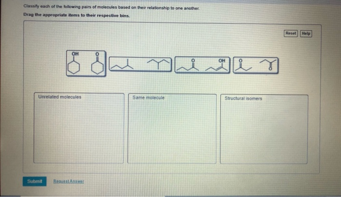 Solved Classify each of the following pairs of molecules | Chegg.com