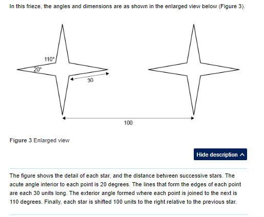 A frieze pattern is a decoration made from repeated | Chegg.com