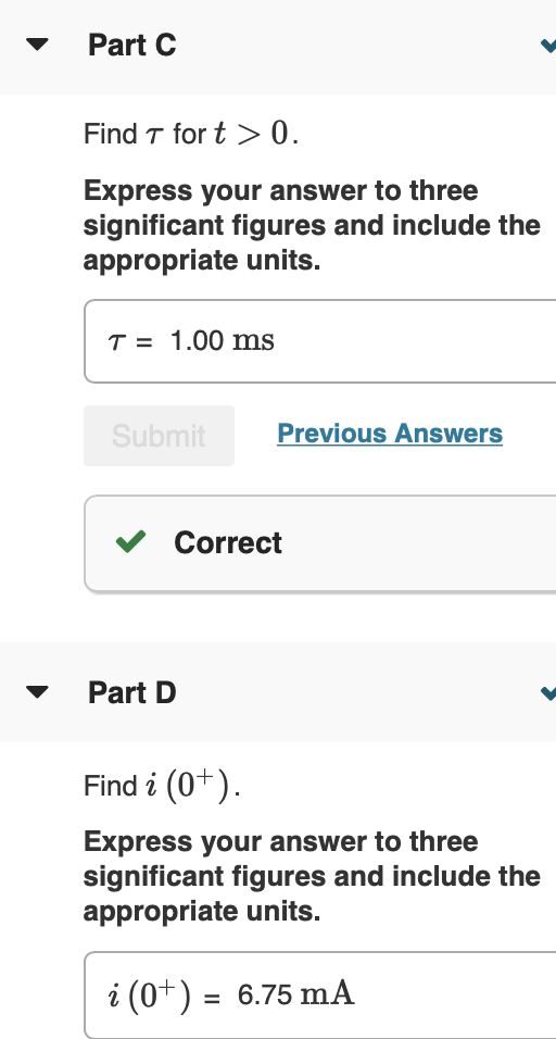 Solved Review i Constants Assume that the switch in the | Chegg.com