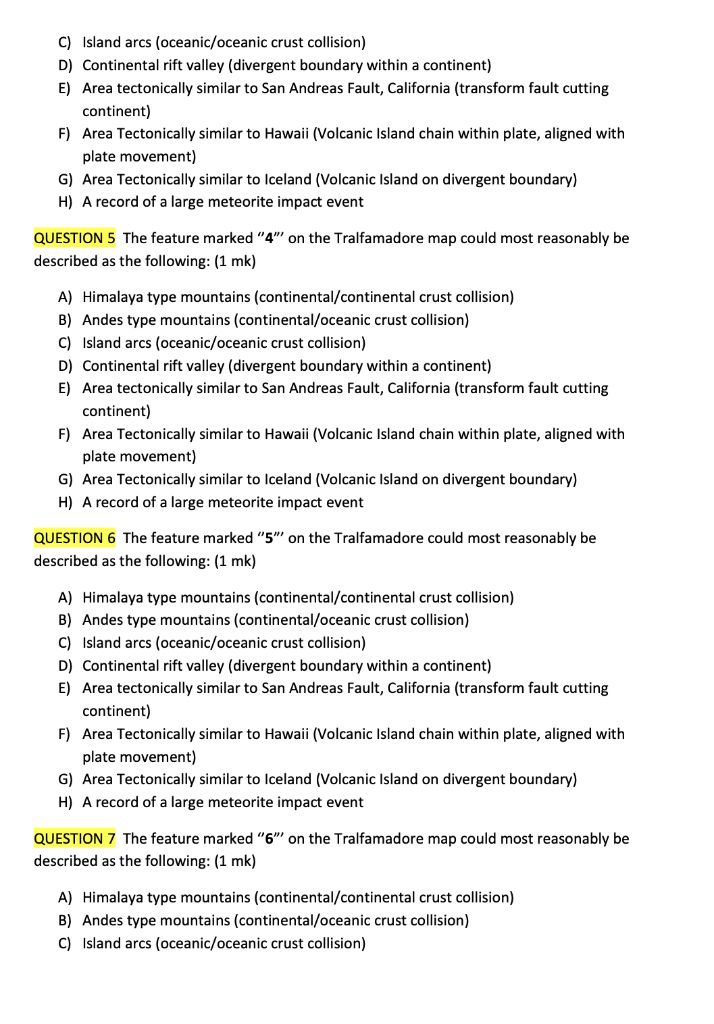 Solved The following questions ( 2 to 7) refer to "Feature | Chegg.com