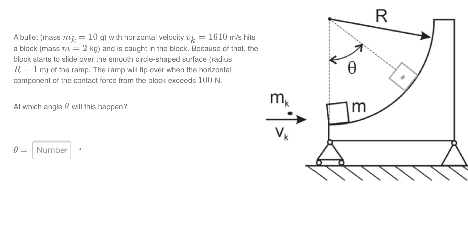 Solved A bullet (mass mk=10 g ) with horizontal velocity | Chegg.com