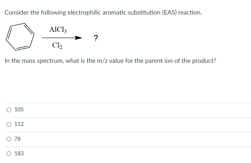 Solved Consider the following electrophilic aromatic | Chegg.com
