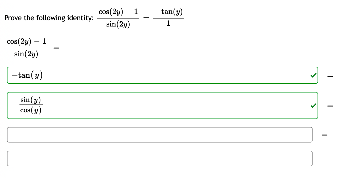 Solved Prove the following identity: | Chegg.com