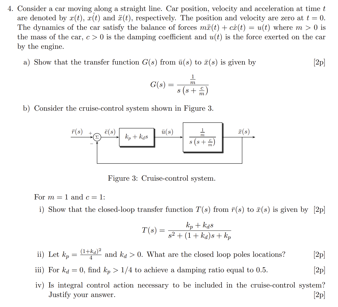Consider a car moving along a straight line. Car | Chegg.com