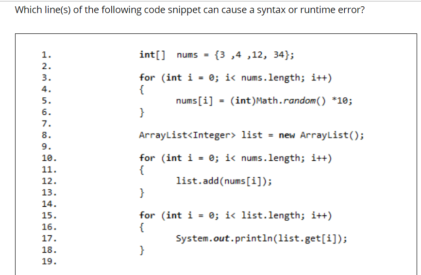 Solved lines 15 and 17 line 15 line 5 There is | Chegg.com