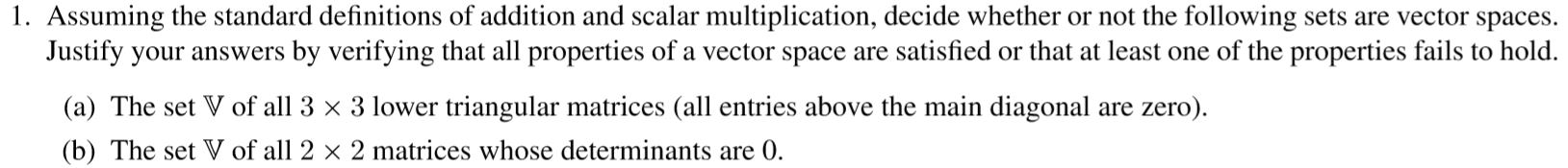 Solved 1. Assuming the standard definitions of addition and | Chegg.com