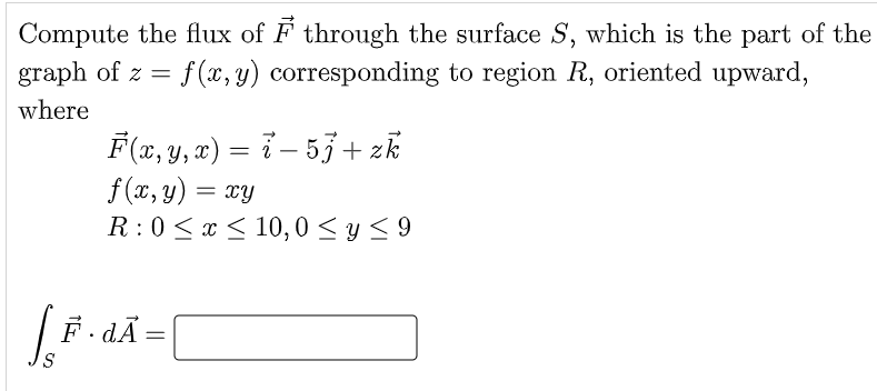Solved Compute the flux of F through the surface S, which is | Chegg.com
