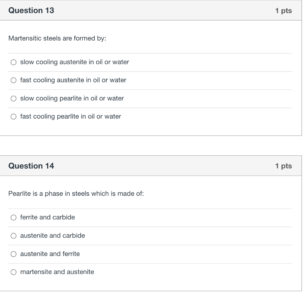 Solved Question 10 1 pts For each application choose an | Chegg.com